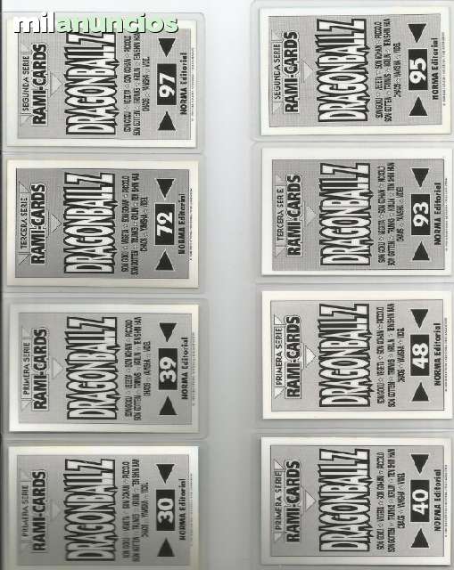 MIL ANUNCIOS.COM - Rami cards Norma Dragon Ball Z