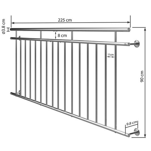 MIL ANUNCIOS.COM - Barandilla balcon a.inox. varias medidas